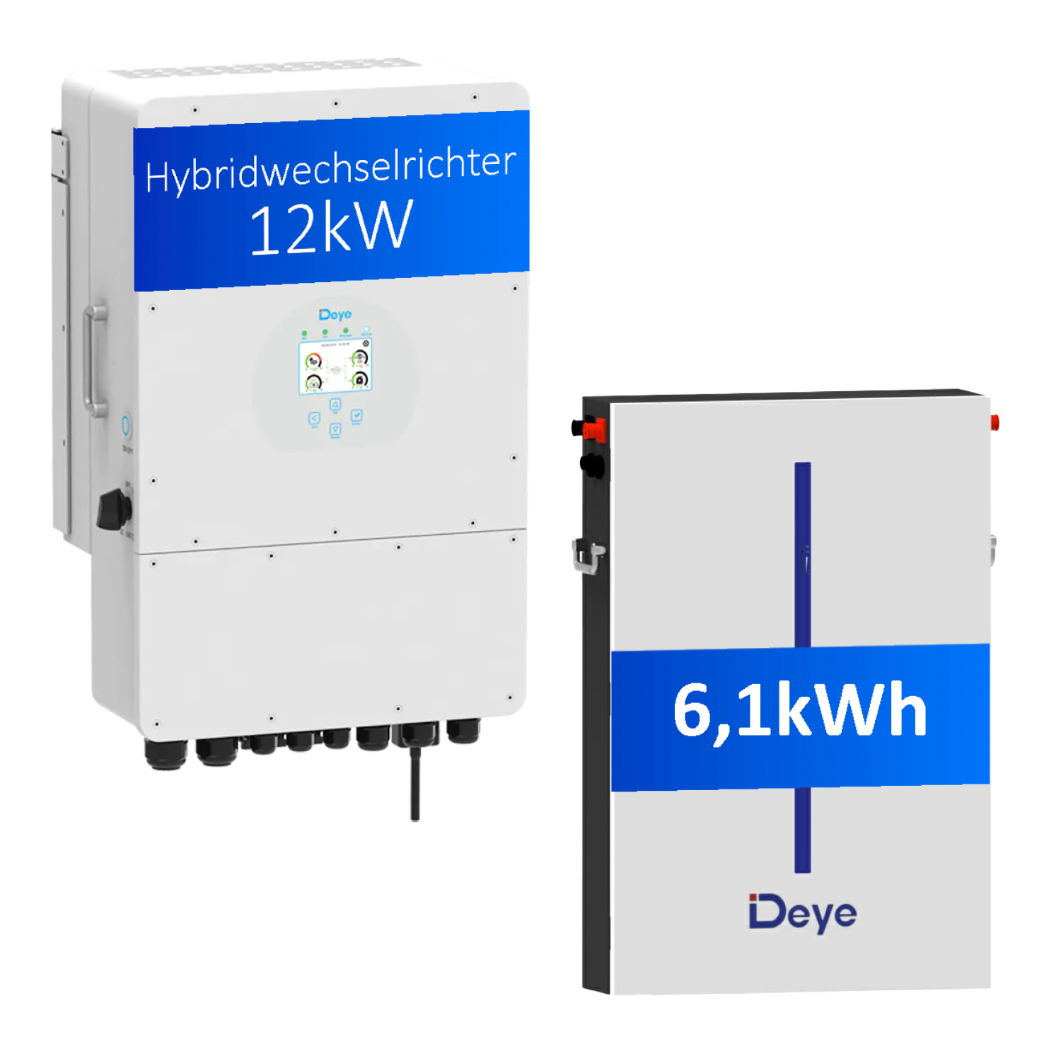 Hybridwechselrichter & ESS RW-M6.1 B Energiespeicher - Set | 6 kWh | 12kW | 410405